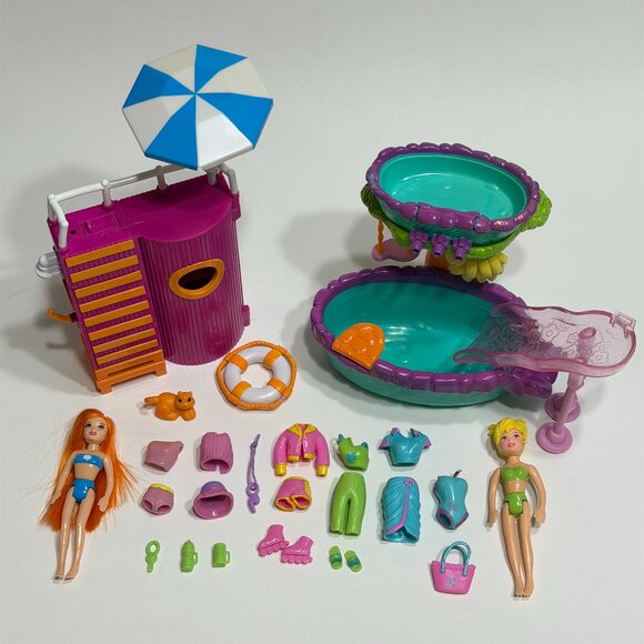 polly pocket | Toys | Polly Pocket Lot Fountain Falls Splashin Fashion ...